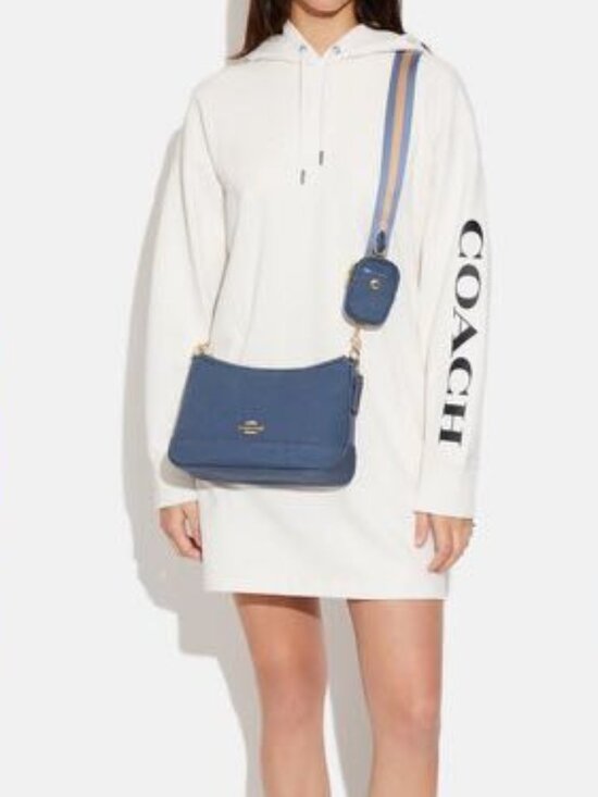 Coach | Bags | Coach Ellis Canvas Leather Shoulder Bag | Poshmark
